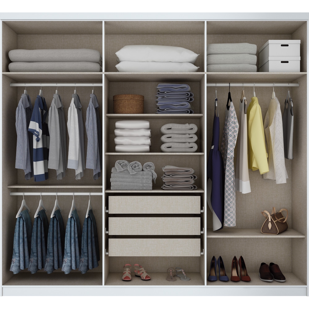 Guarda-Roupa Henn Jade 6 Portas 3 Gavetas | Schumann