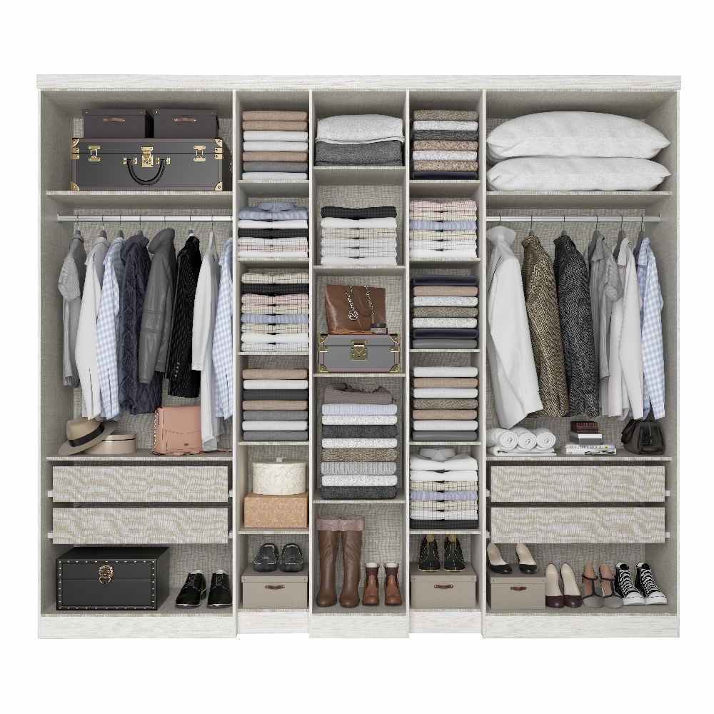 Guarda-Roupa Casal 7 Portas 4 Gavetas THB Selecto | Schumann