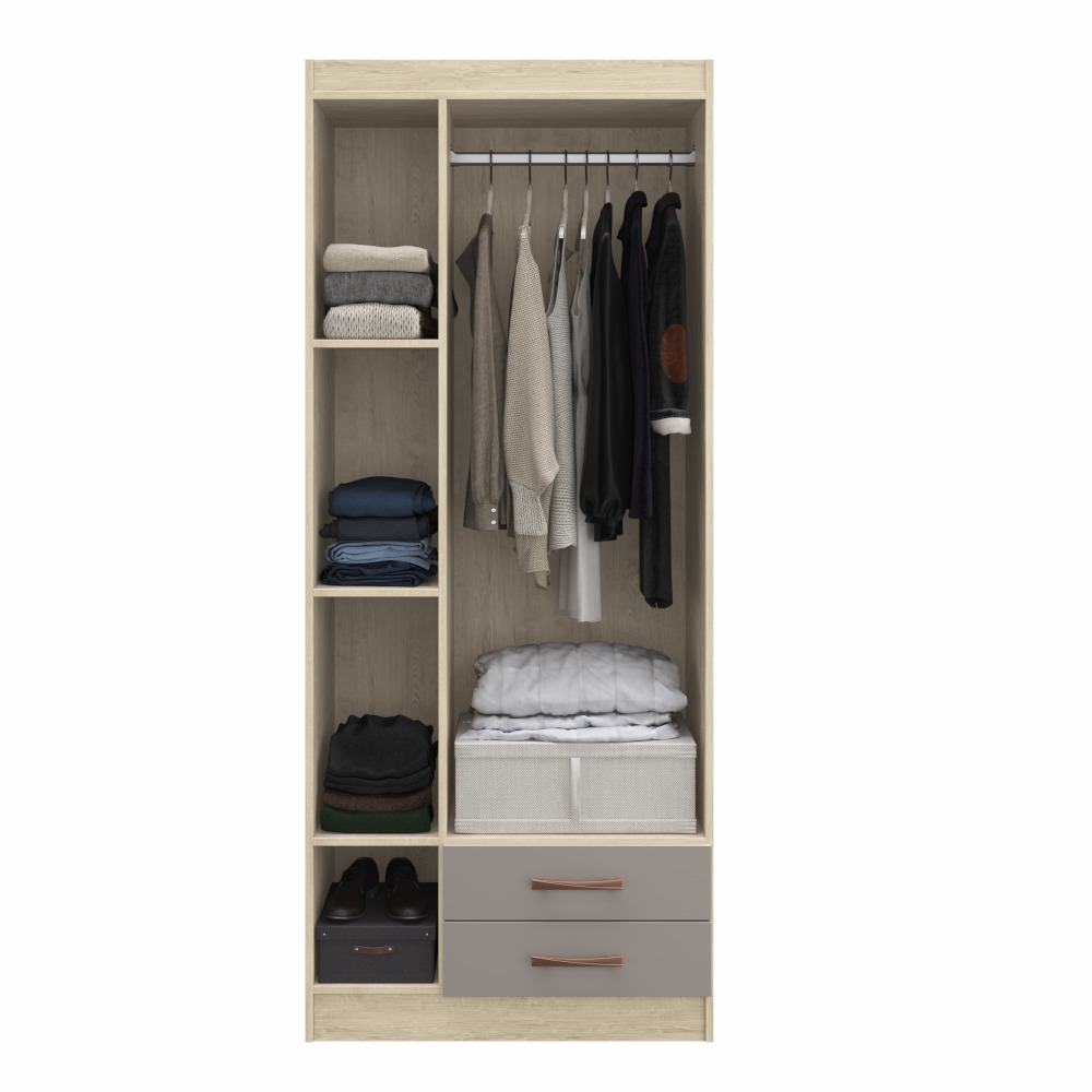 Guarda-Roupa Solteiro 3 Portas 2 Gavetas Doripel Trevi | Schumann