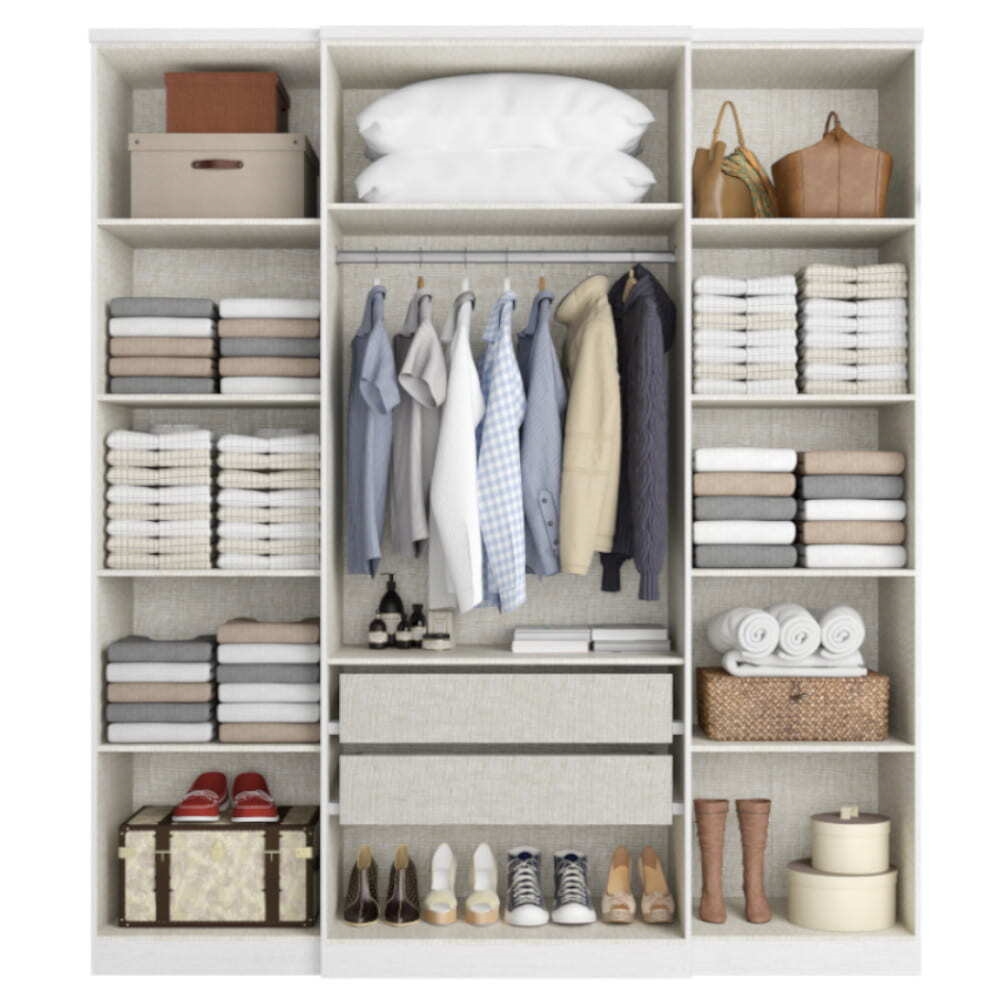 Guarda-Roupa Casal THB Splendore Plus Glass 4 Portas e | Schumann