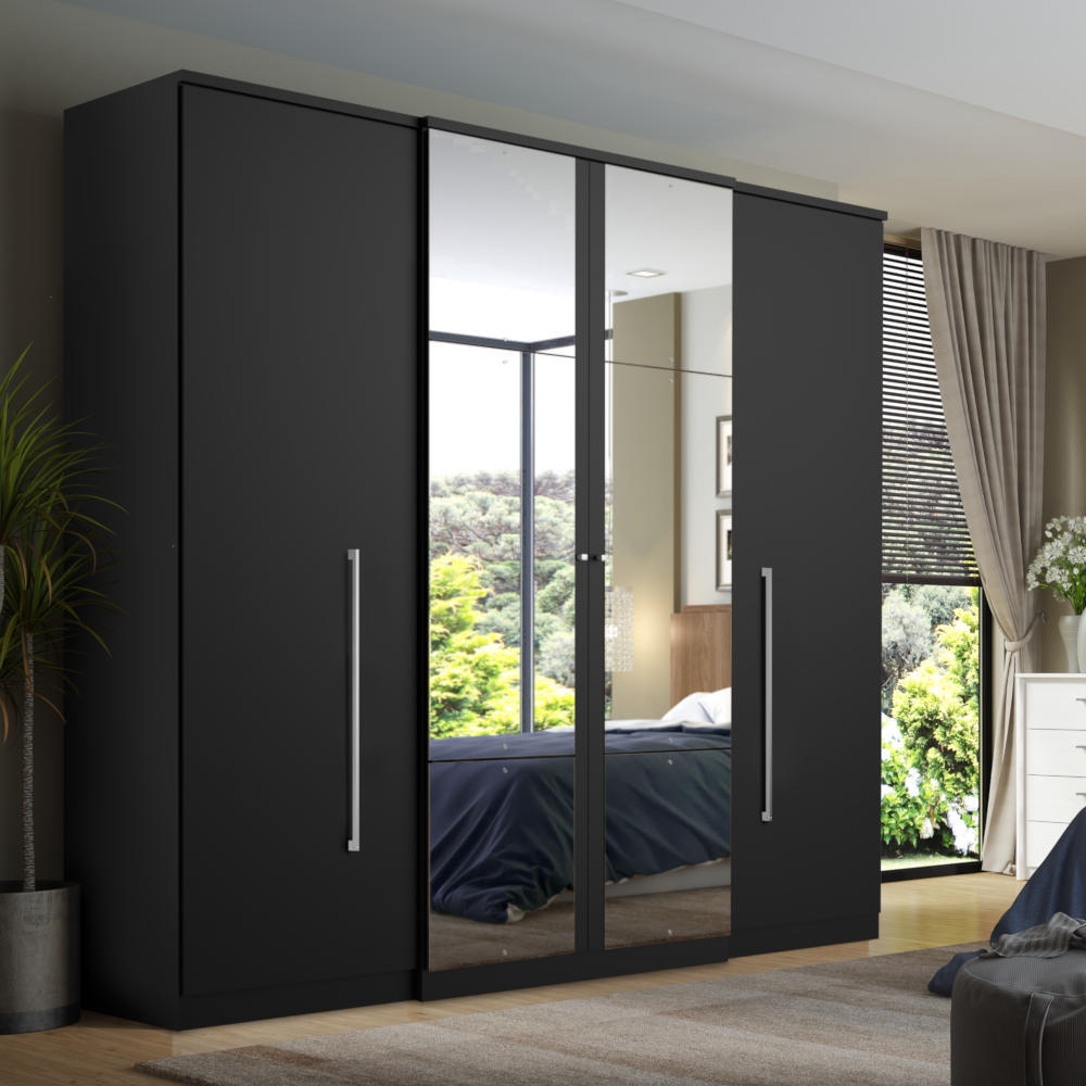 Guarda-Roupa Casal THB Splendore Plus Glass 4 Portas e | Schumann