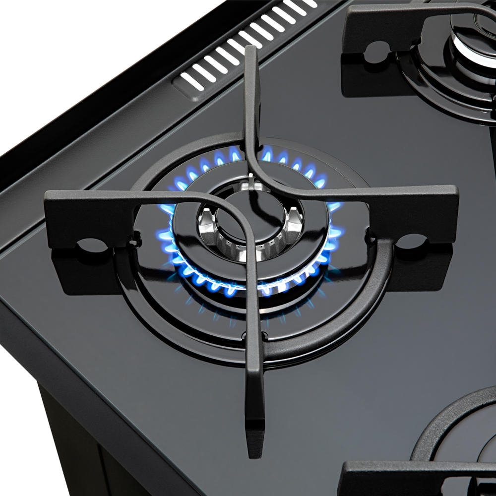 Fogão de Emb 4B Dako Glass DE4VUP-PF0 Pto–Bivolt | Schumann