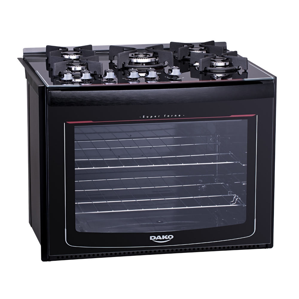 Fogão de Emb 5 B Dako Glass DE5VUP-PF0com Pto-Bivolt | Schumann