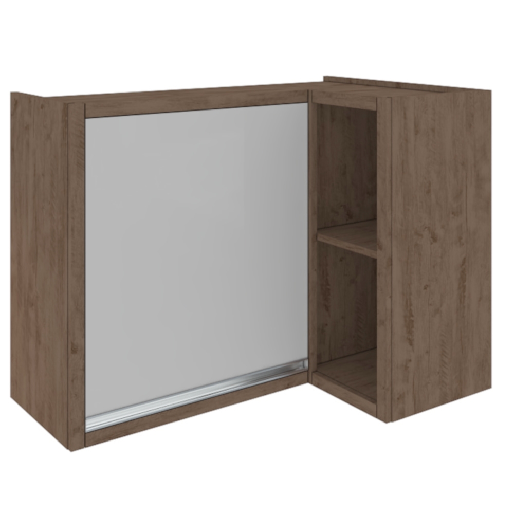 Armário Aéreo Indekes Stella de Canto 1 Porta com Nich | Schumann