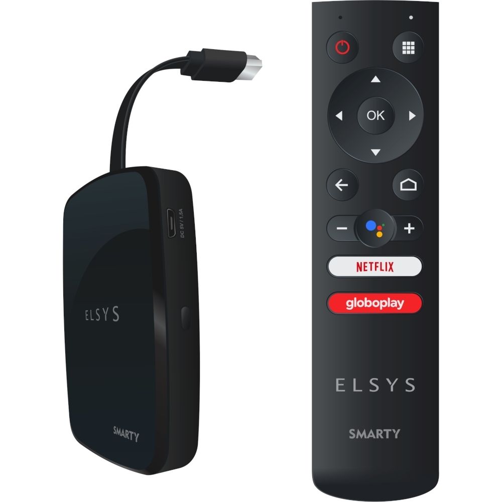 Conversor Smart TV Elsys Smarty FHD Android TV Chromec | Schumann