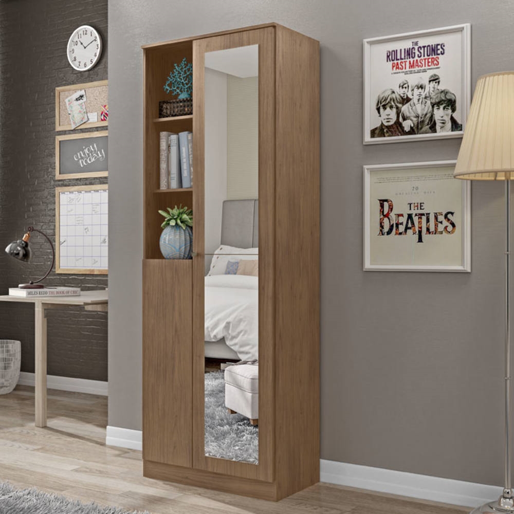 Armário Multiuso com Espelho 2 Portas e 3 Nichos MX Mó | Schumann