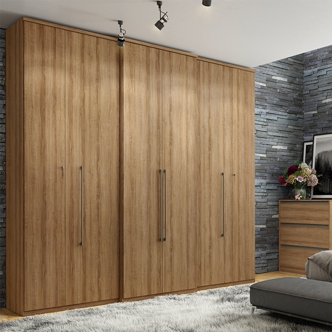 Guarda-Roupa Casal 6 Portas e 4 Gavetas THB Lumiére | Schumann