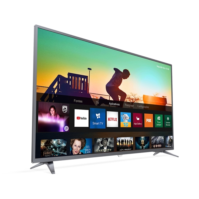 Smart TV 4K 58 Philips LED UHD 58PUG6513/78 HDR 3 HDMI | Schumann