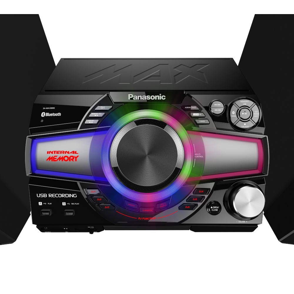 Mini System Panasonic SC-MAX9000LB 3.300W Preto Bivolt | Schumann