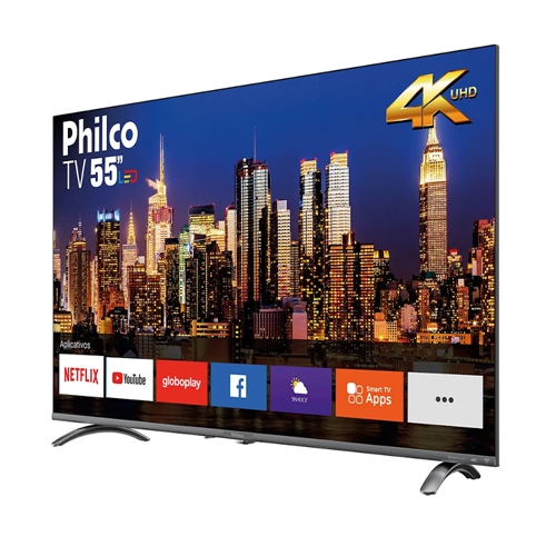 Smart TV 4K 55 Philco LED UHD PTV55Q20SNBL HDR 3 HDMI | Schumann