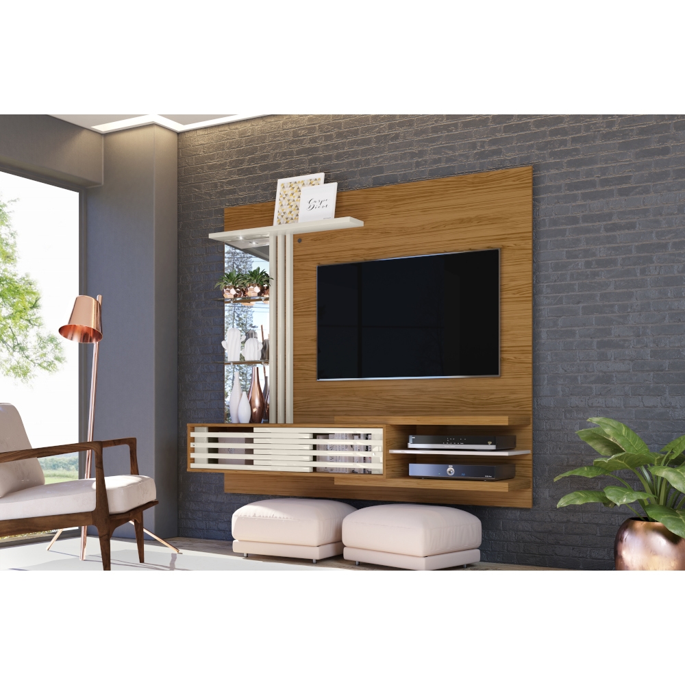 Painel Bancada Madetec Frizz Supreme para TV até 55" c | Schumann