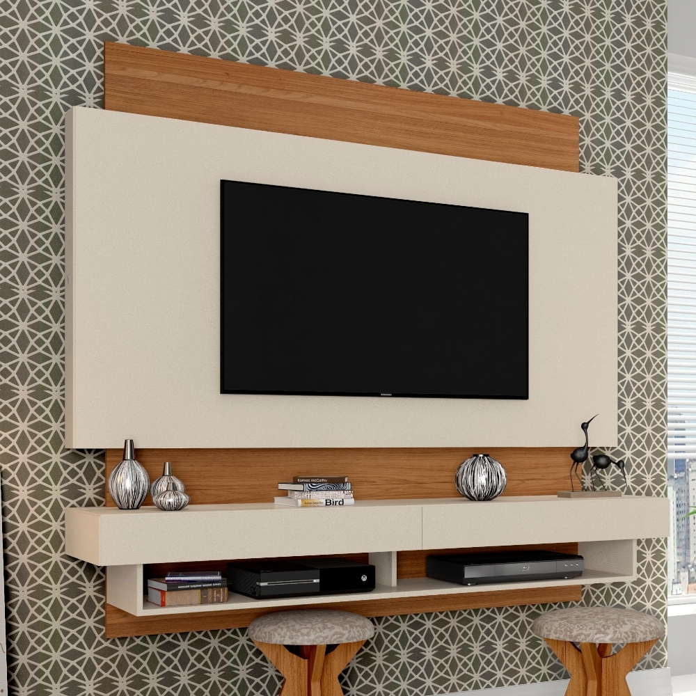 Painel Dalla Costa para TV até 65" 181cm com 2 Gavetas | Schumann