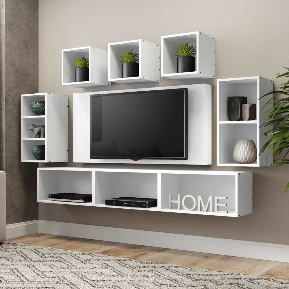 Conjunto de Nichos com Painel Be Mobiliário Mov - Bran | Schumann