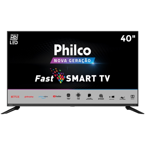 Smart TV 40 Philco D-LED HD PTV40G60SNBL DTV 3 HDMI 2 | Schumann