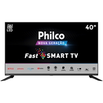 Smart TV 40 Philco D-LED HD PTV40G60SNBL DTV 3 HDMI 2 | Schumann