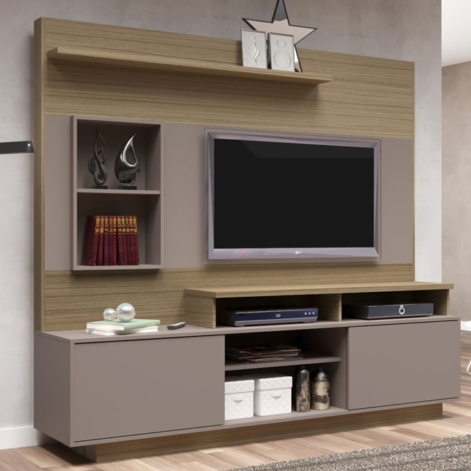 Home para TV até 60'' Polegadas 181cm com 2 Portas e 6 | Schumann