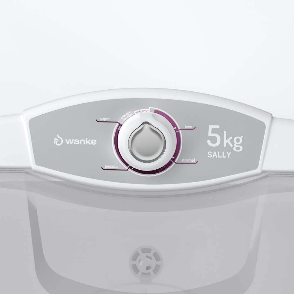 Tanquinho Wanke 5Kg Sally com 4 Programas de Lavagem e | Schumann