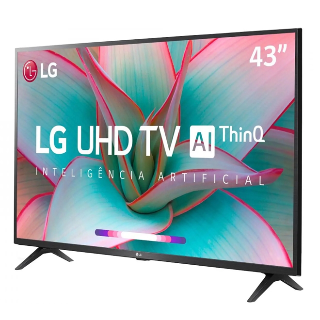 Smart TV 4K 43 LG LED UHD 43UN7300PSC HDR 3 HDMI 2 USB Multisom