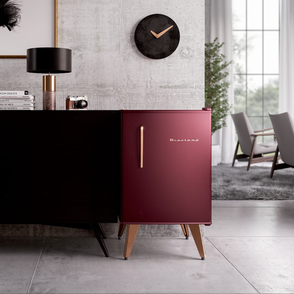 Frigobar Brastemp Retrô 76 Litros Marsala | Schumann
