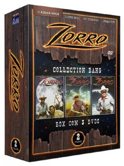 Zorro Collection Bang Vol. 2 - 3 DVDs Série Ação Multisom
