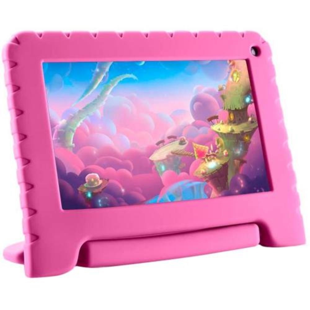 Tablet Multilaser Kid Pad Rosa 16GB Quad Core Wi-Fi An Multisom
