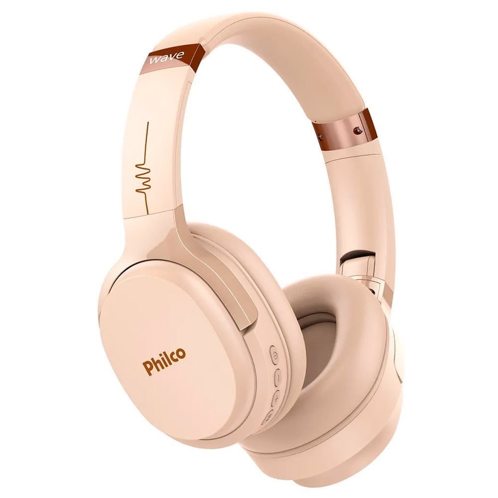 Fone de Ouvido Philco Wave PFO01BTG Bluetooth Bege Multisom