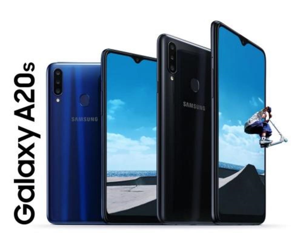 Smartphone Samsung Galaxy A20s Azul Câmera Tripla Andr | Schumann