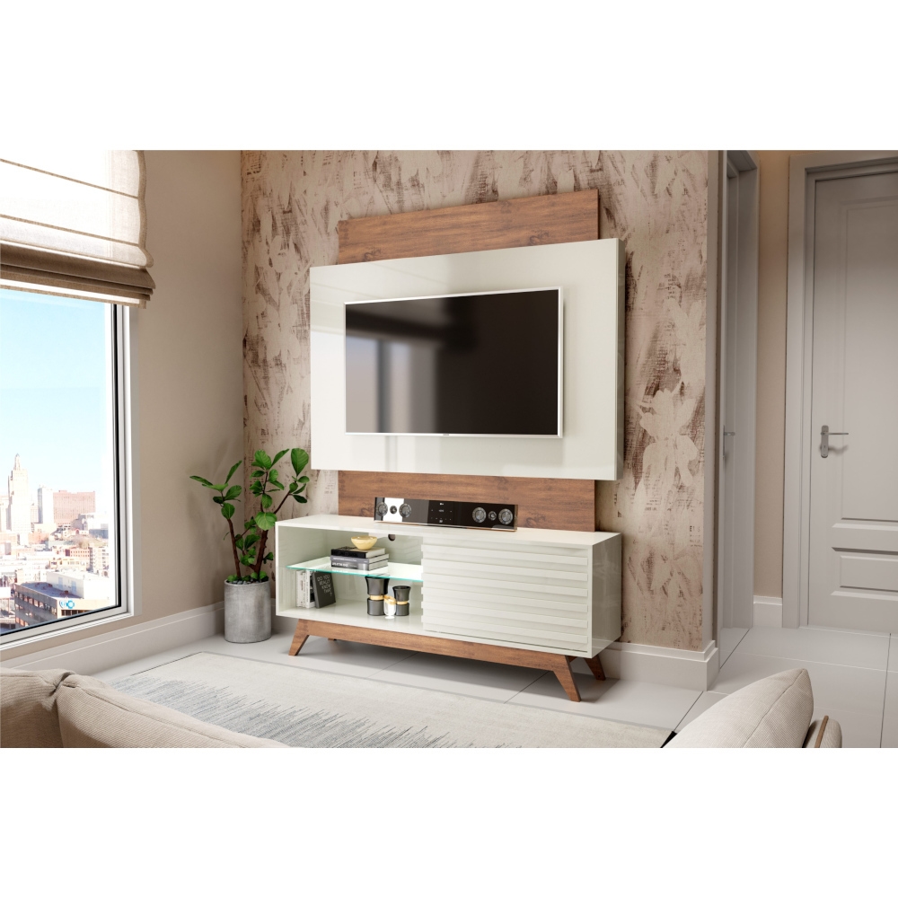 Rack com Painel Dalla Costa para TV até 55 Polegadas 1 Multisom