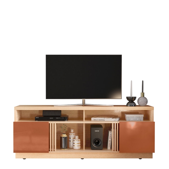 Rack Bancada para TV até 75 Polegadas 2 Portas 4 Nicho Multisom