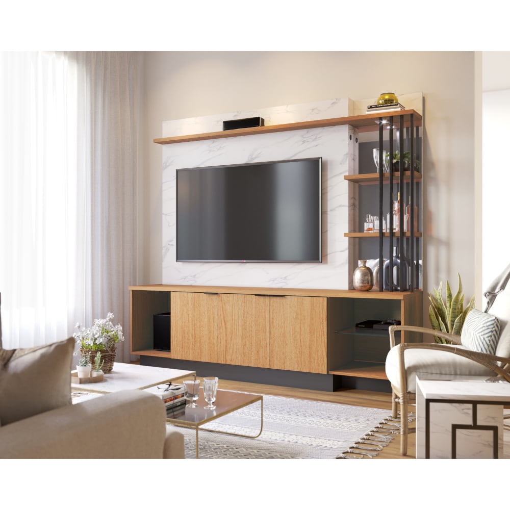 Home Colibri Maresias para TV até 65" 200cm 3 Portas e Multisom