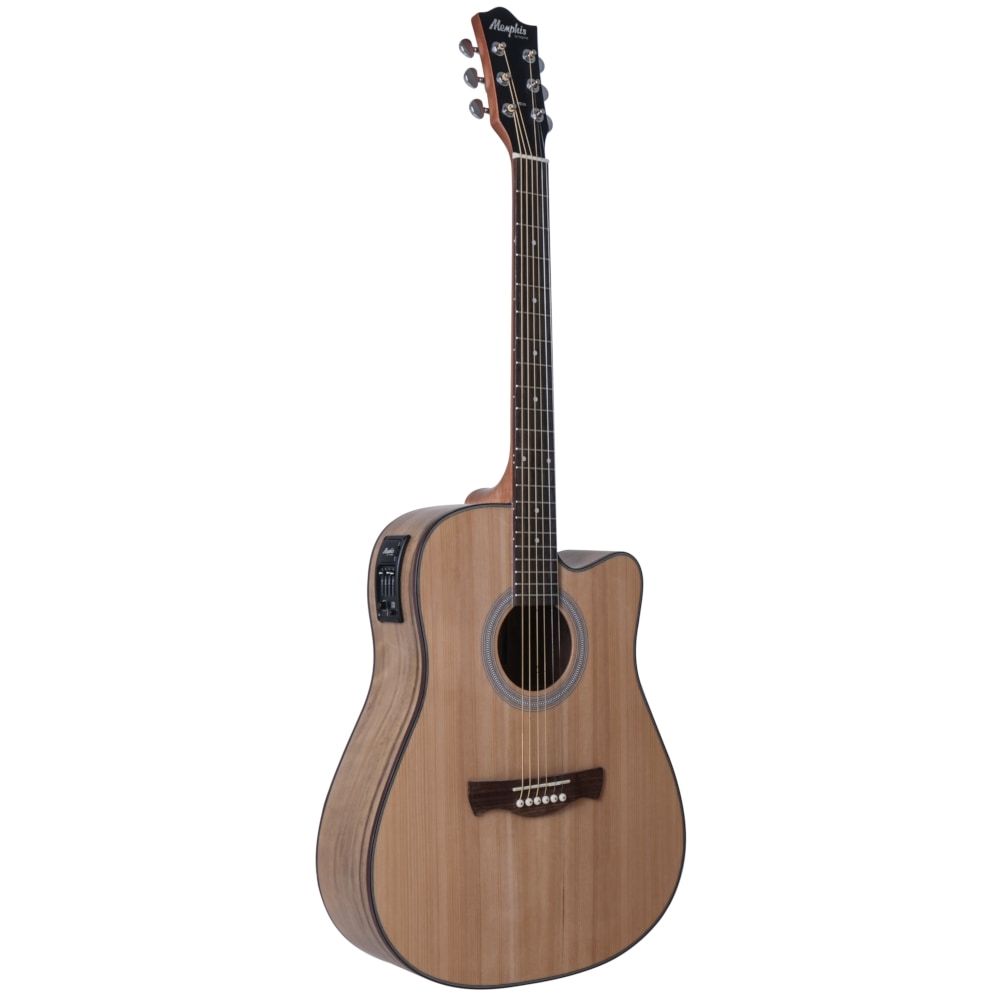 Violão Folk Memphis MD30 EQ Elétrico com Cordas de Aço Multisom