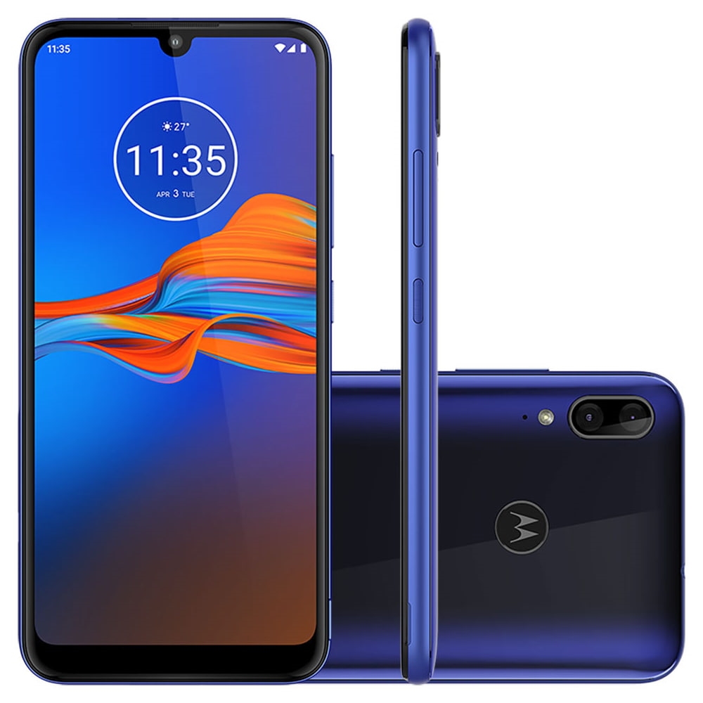 Smartphone Motorola Moto E6 Plus 64GB Azul Netuno Multisom