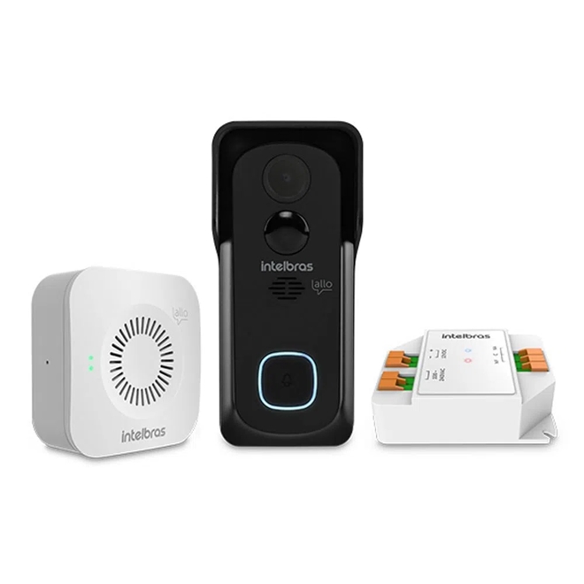 Video Porteiro Intelbras ALLO W5+ Wi-Fi - Preto Multisom