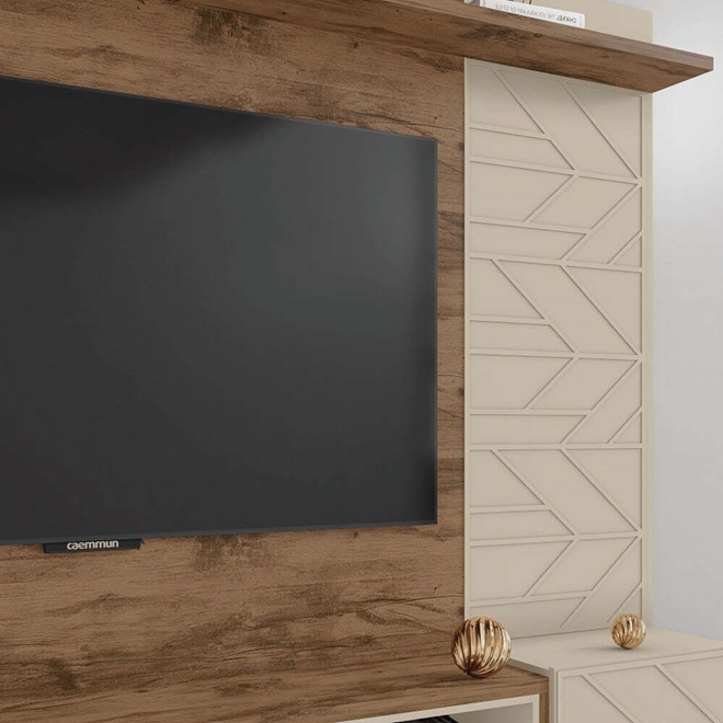 Painel para TV até 65 Polegadas Caemmun Prisma | Schumann