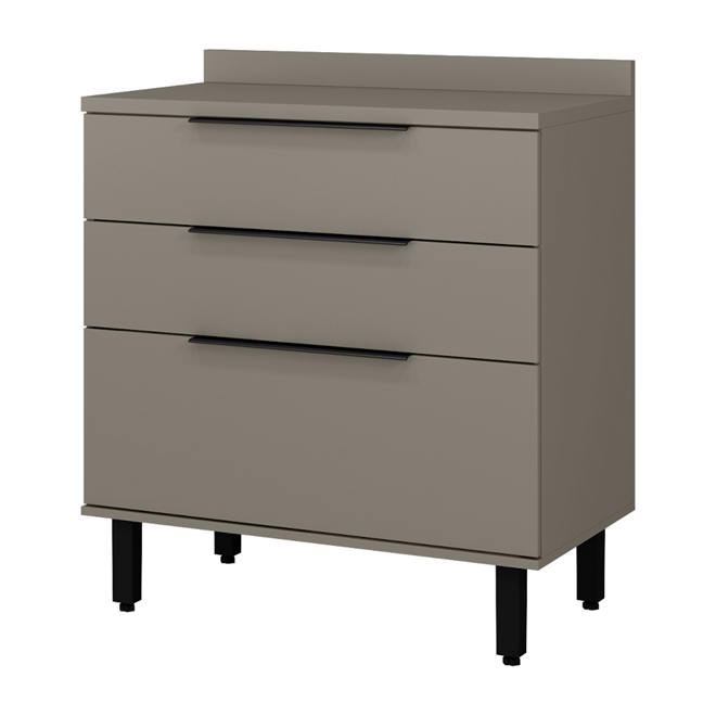 Balcão Gaveteiro 80cm 3 Gavetas MX Móveis Habitat | Schumann