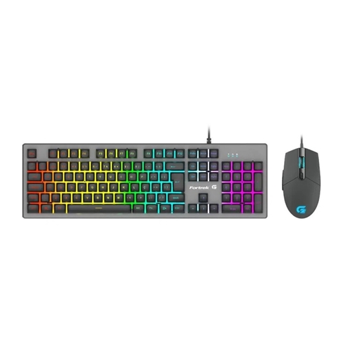 Combo Teclado Mouse Gamer Fortrek Ranger RGB - Grafite Multisom