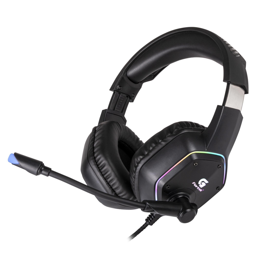 Headset Gamer Fortrek Blackfire RGB Drives 50mm - Pret Multisom