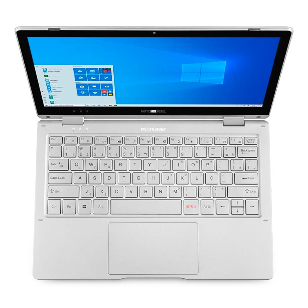 Notebook 2 em 1 Multilaser PC302 M11W 4GB RAM 11,6” T Multisom