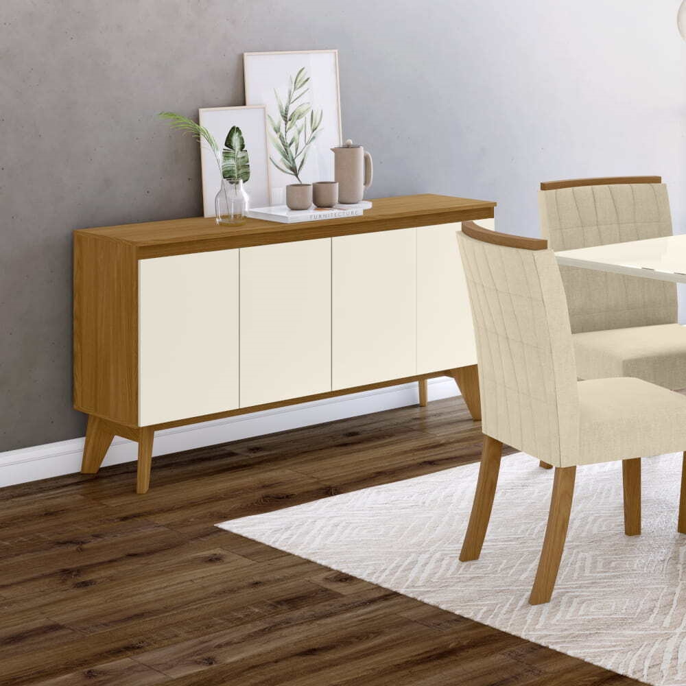 Aparador Buffet Quartzo Henn 4 Portas 150cm | Schumann