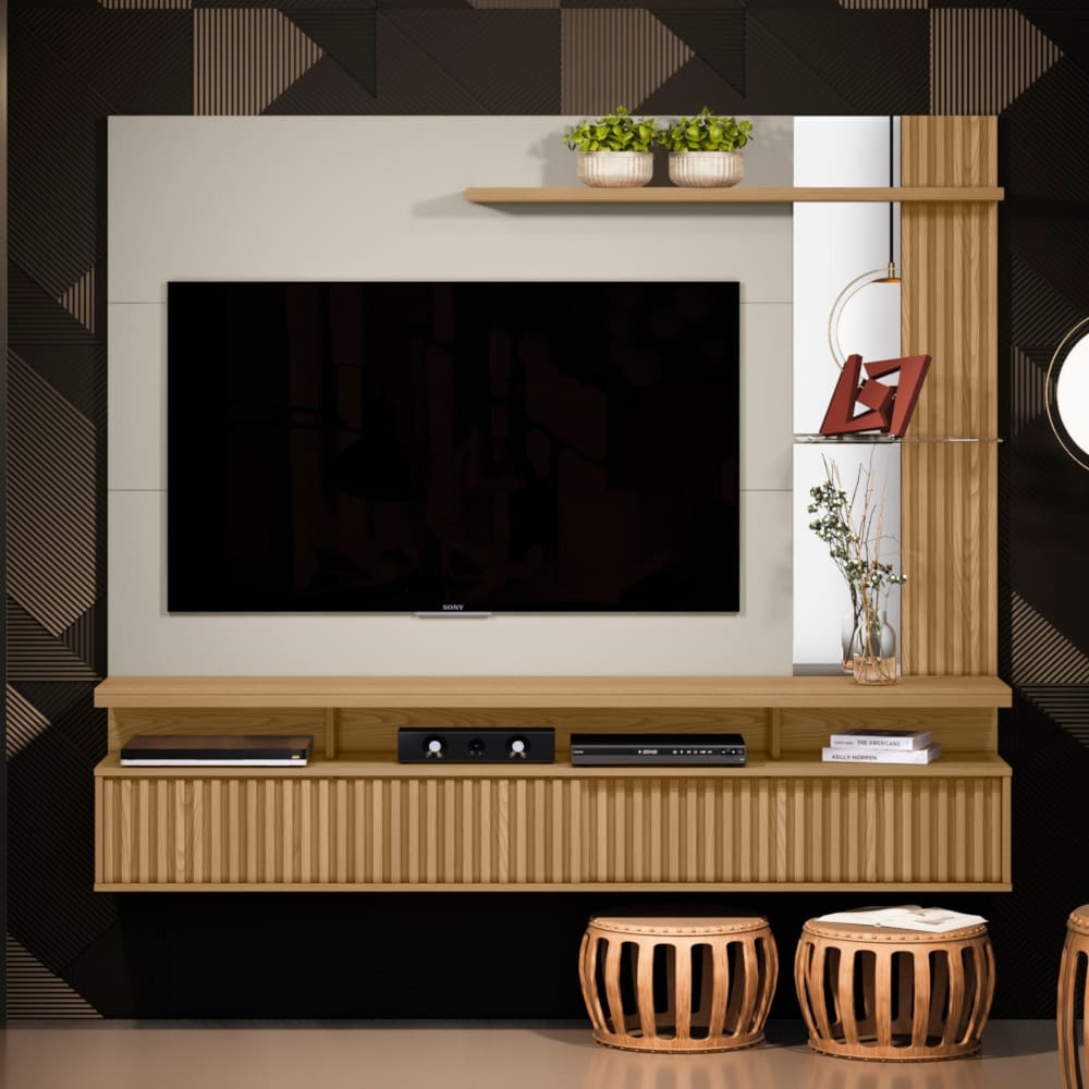 Painel Home para TV até 60 Polegadas 1,8m com Espelho | Schumann