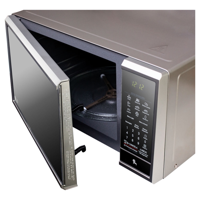 Micro-ondas Espelhado LG MS3095LR 30 Litros Prata/Espe Multisom