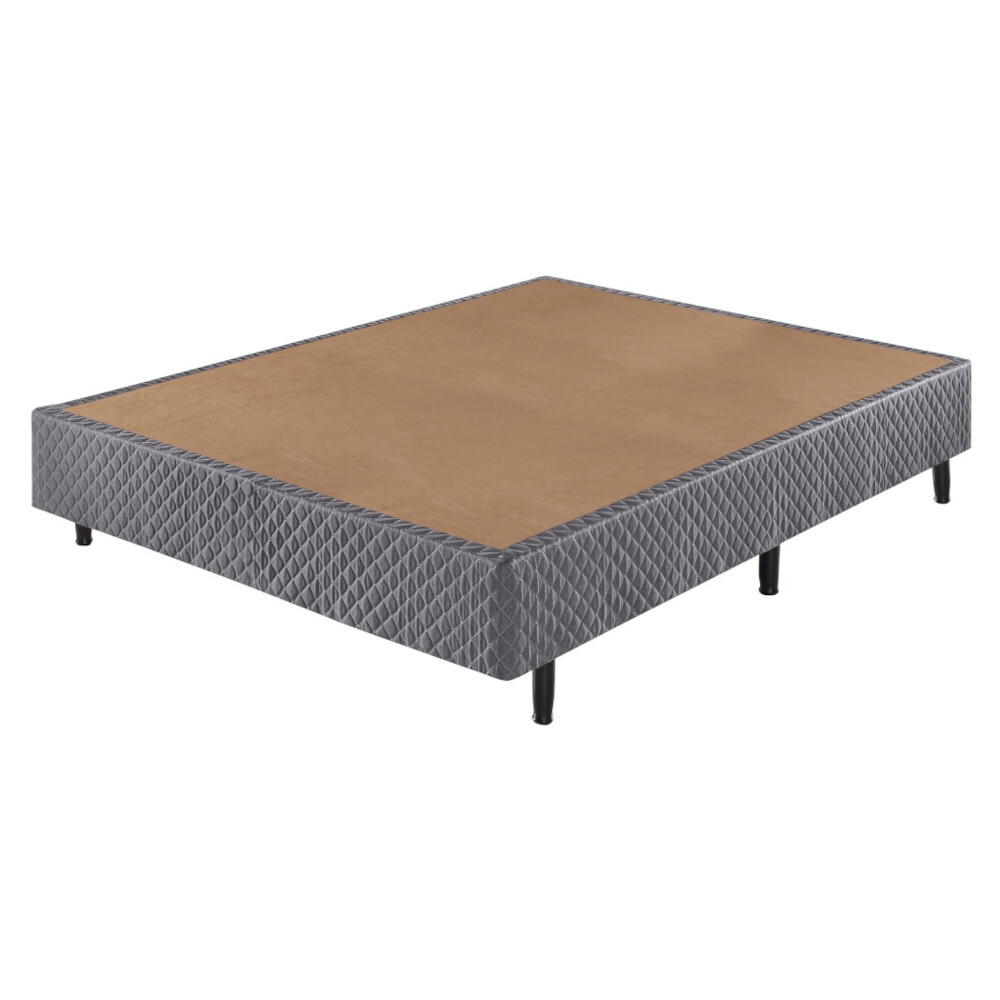 Base Box Casal Ecoflex Somiê Eco Cinza Chumbo | Schumann