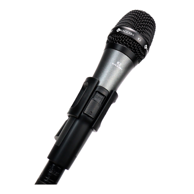 Microfone Dinâmico c/Fio Kadosh K2 Cardióide sem Cabo | Schumann