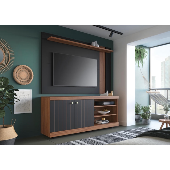 Rack Floripa com Painel Leme para TV até 70 Polegadas | Schumann