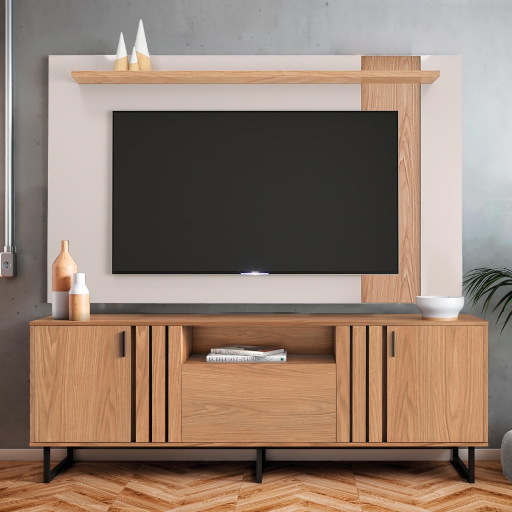 Rack Juruá com Painel Leme para TV até 70 Polegadas Co | Schumann