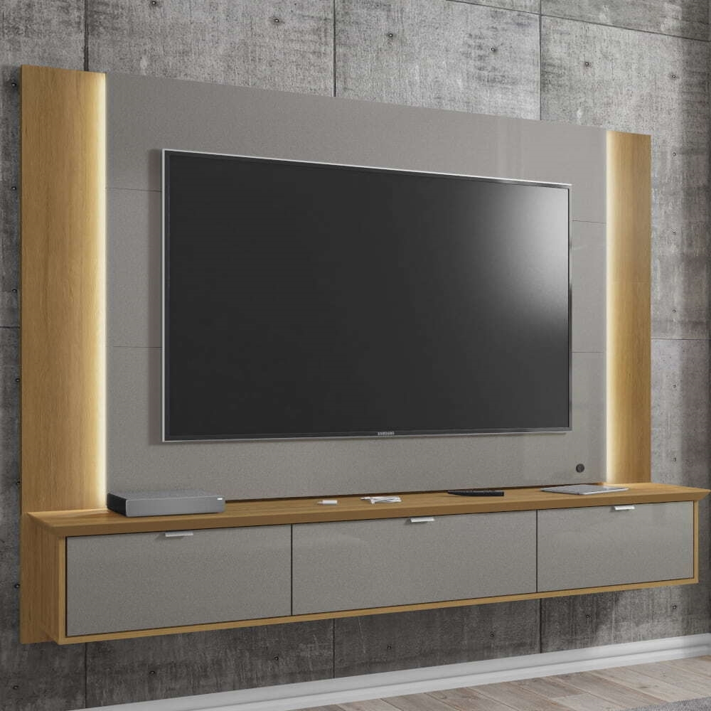 Painel para TV até 70 Polegadas 2m com Led Bechara Qat | Schumann