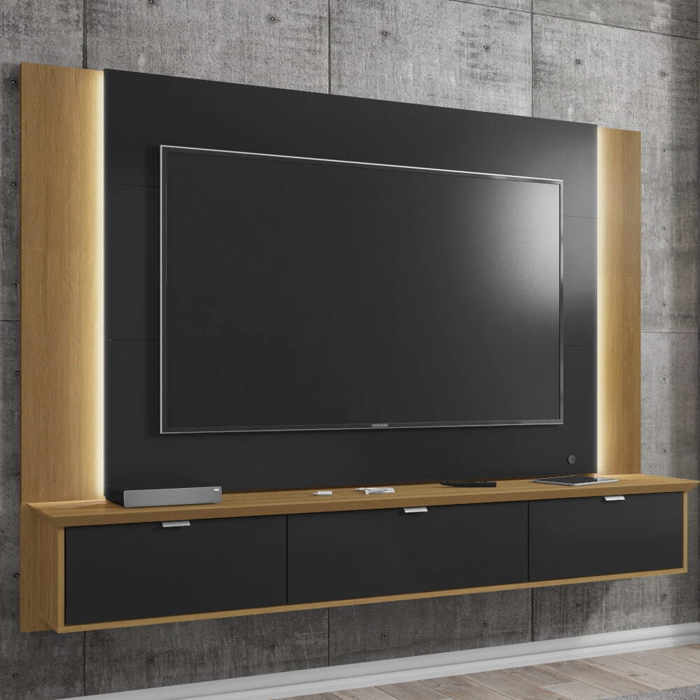 Painel para TV até 70 Polegadas 2m com Led Bechara Qat | Schumann