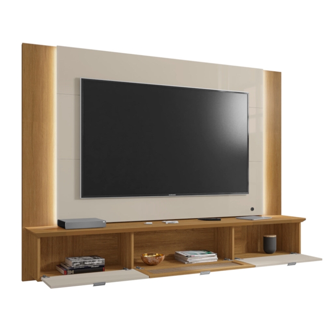 Painel para TV até 70 Polegadas 2m com Led Bechara Qat Multisom