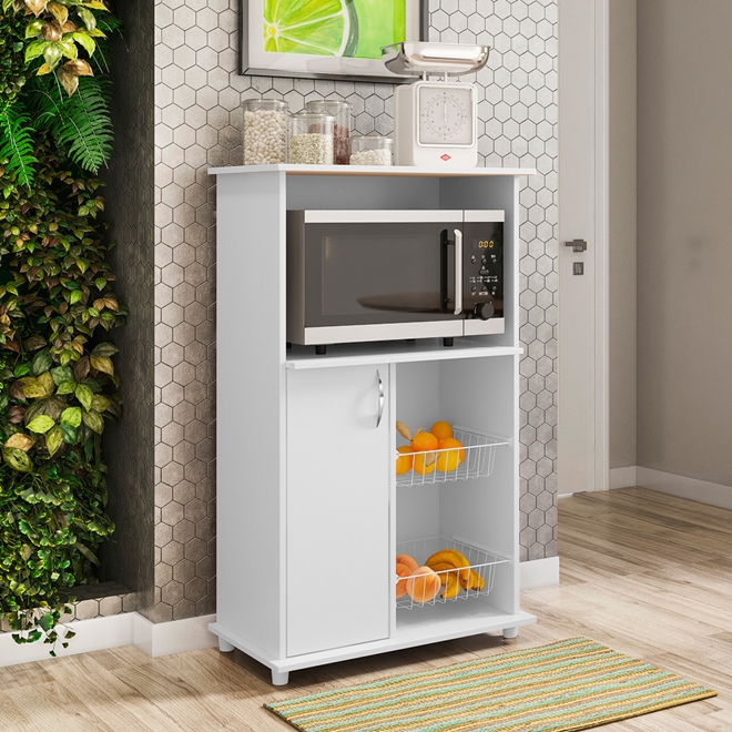 Balcão Multiúso 1 Porta 1 Gaveta Notável NT 3075 | Schumann