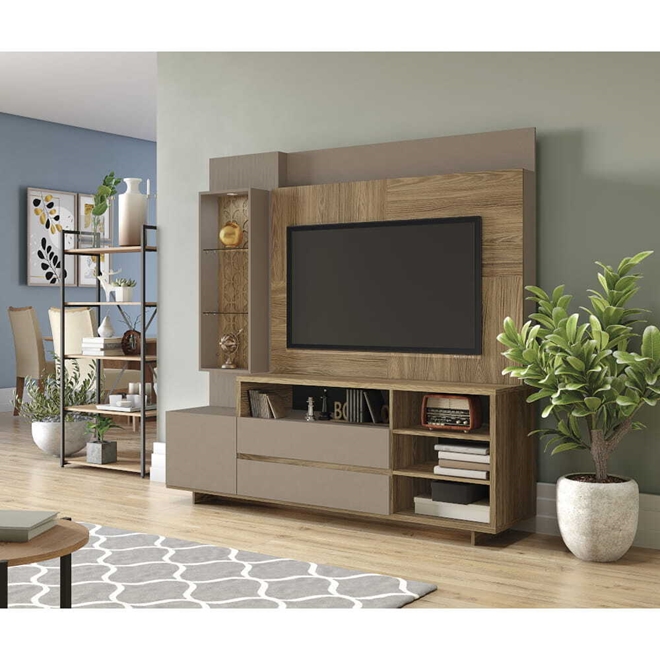 Estante Home para TV até 60 Polegadas 1,85m 1 Porta e | Schumann